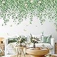 Amazon.com: Green Leaf Wall Decals Hanging Vine Wall Sticker Plant ...