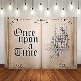 Amazon.com : Avezano Fairy Tale Books Backdrop Vintage Once Upon a Time ...