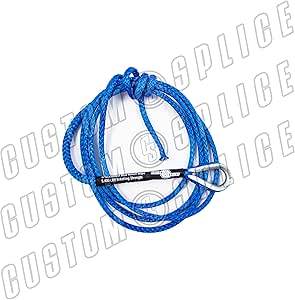 Amazon.com: Custom Splice 8' ATV AmSteel Blue 3/16 Winch Rope Snow plow ...