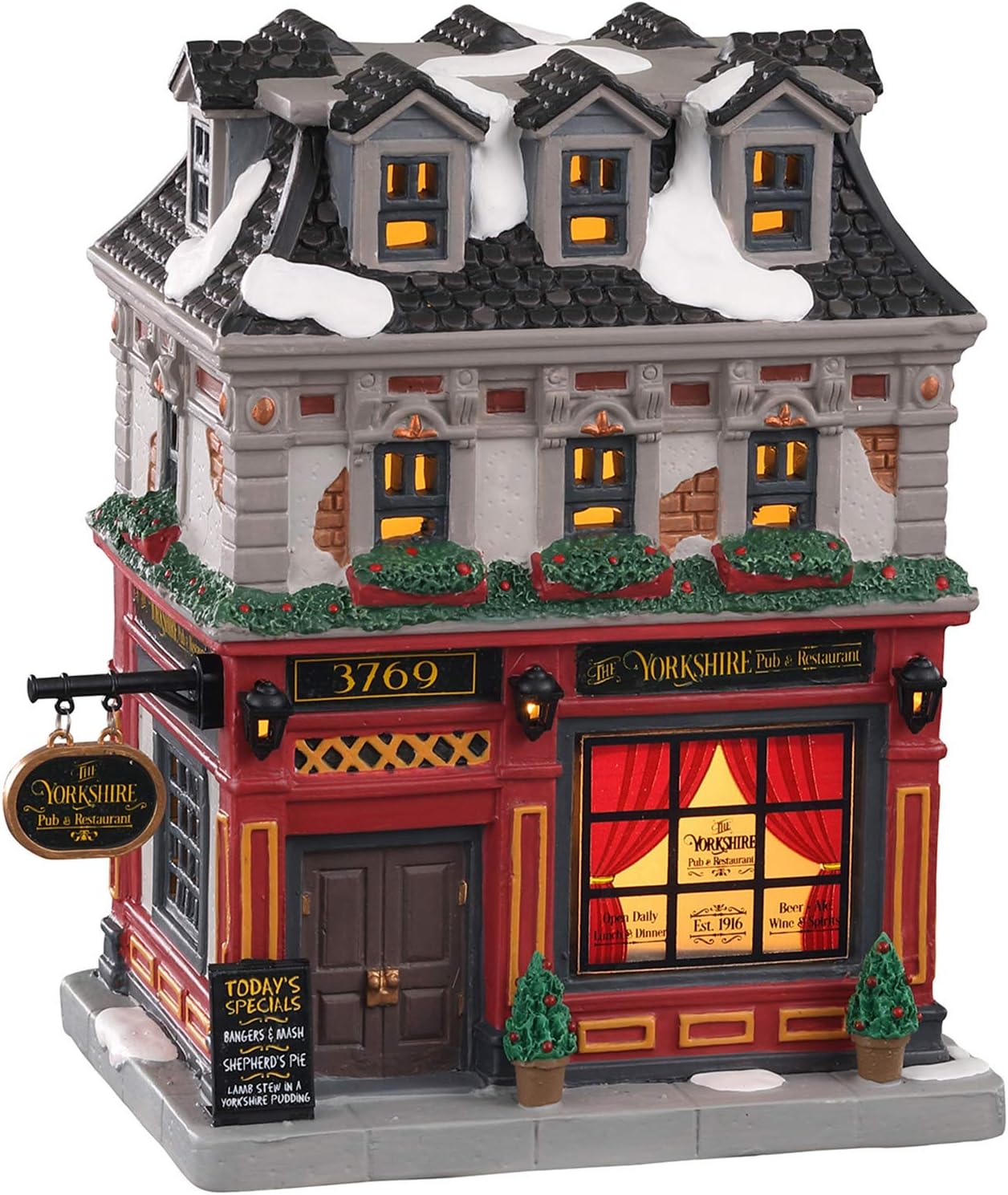 Lemax Village Collection The Yorkshire Pub & Restaurant #05671: Amazon ...