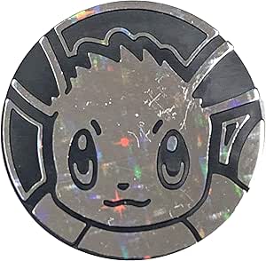 Amazon.com: Official Pokemon Coin - Eevee - Holo FOIL Shiny - Trading ...