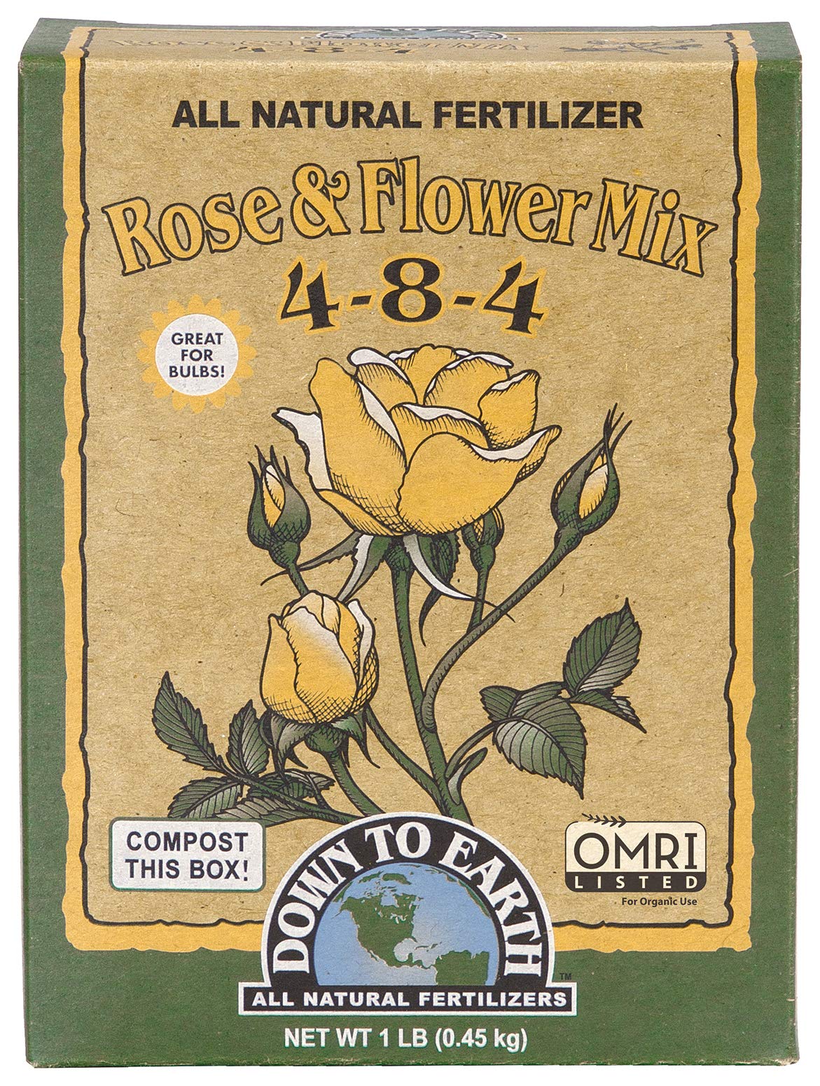 Mua Down To Earth All Natural Fertilizer Rose & Flower Mix 4-8-4, 1 lb ...