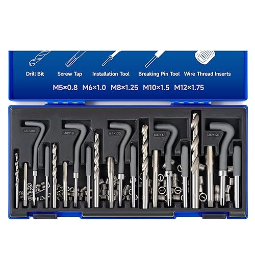 Metric Thread Repair Tool Kit | HSS Drill Bits Taps Threaded Inserts ...