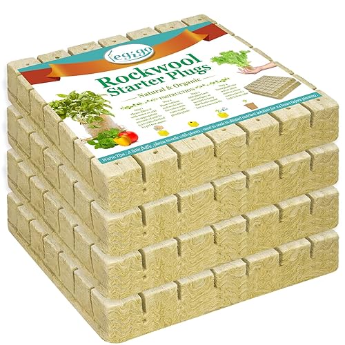 Legigo 1.5 Inch Rockwool Cubes for Hydroponics Seed Starter, Rock Wool ...