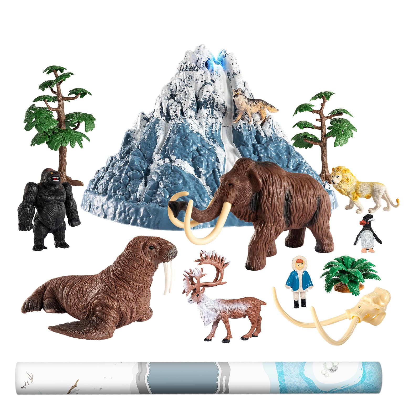 TEMI Prehistoric Animal Toys for Kids 3-5, Safari Animals Figurines and ...