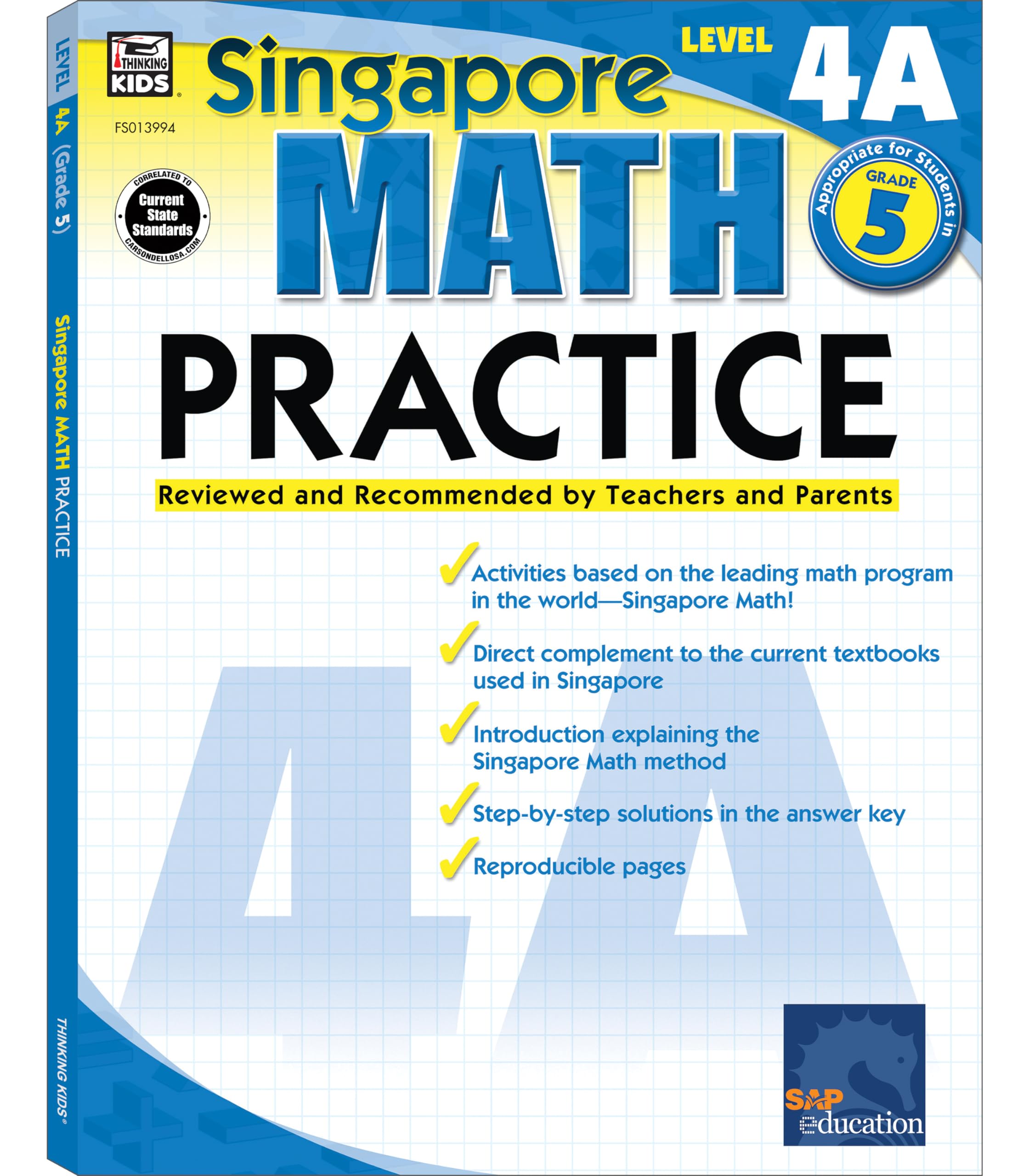 Mua Singapore Math Level 4A 5th Grade Math Workbooks, Singapore Math ...