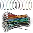 EEEKit 150PCS Wire Keychain Cable, 5.9 In Stainless Steel Wire Ring, 1. ...