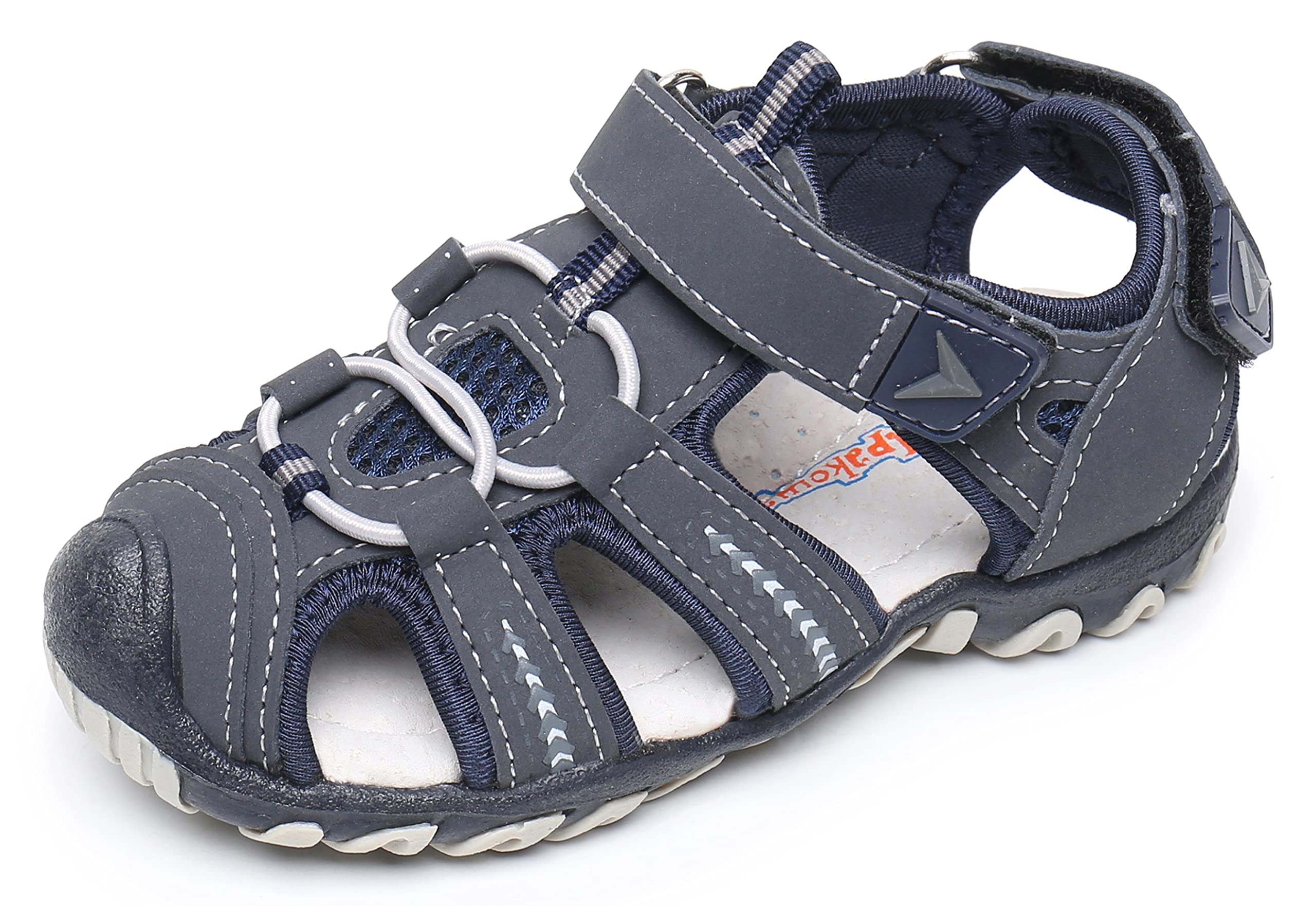 Apakowa Kids Boys Sandals Soft Sole Closed Toe Sandals Summer Shoes ...