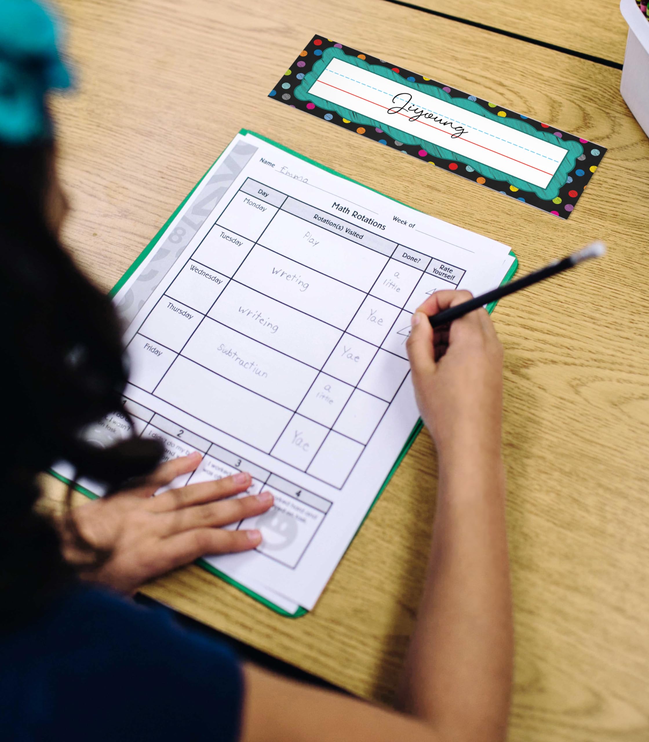 Mua Carson Dellosa 36-Piece Colorful Polka Dot Classroom Nameplates ...