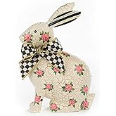 Amazon.com: MACKENZIE-CHILDS Bunny Figurine, Rabbit Figurine Decoration ...