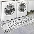 Amazon.com: Lansny Laundry Room Rug Runner 20"x60" Non Slip Waterproof ...