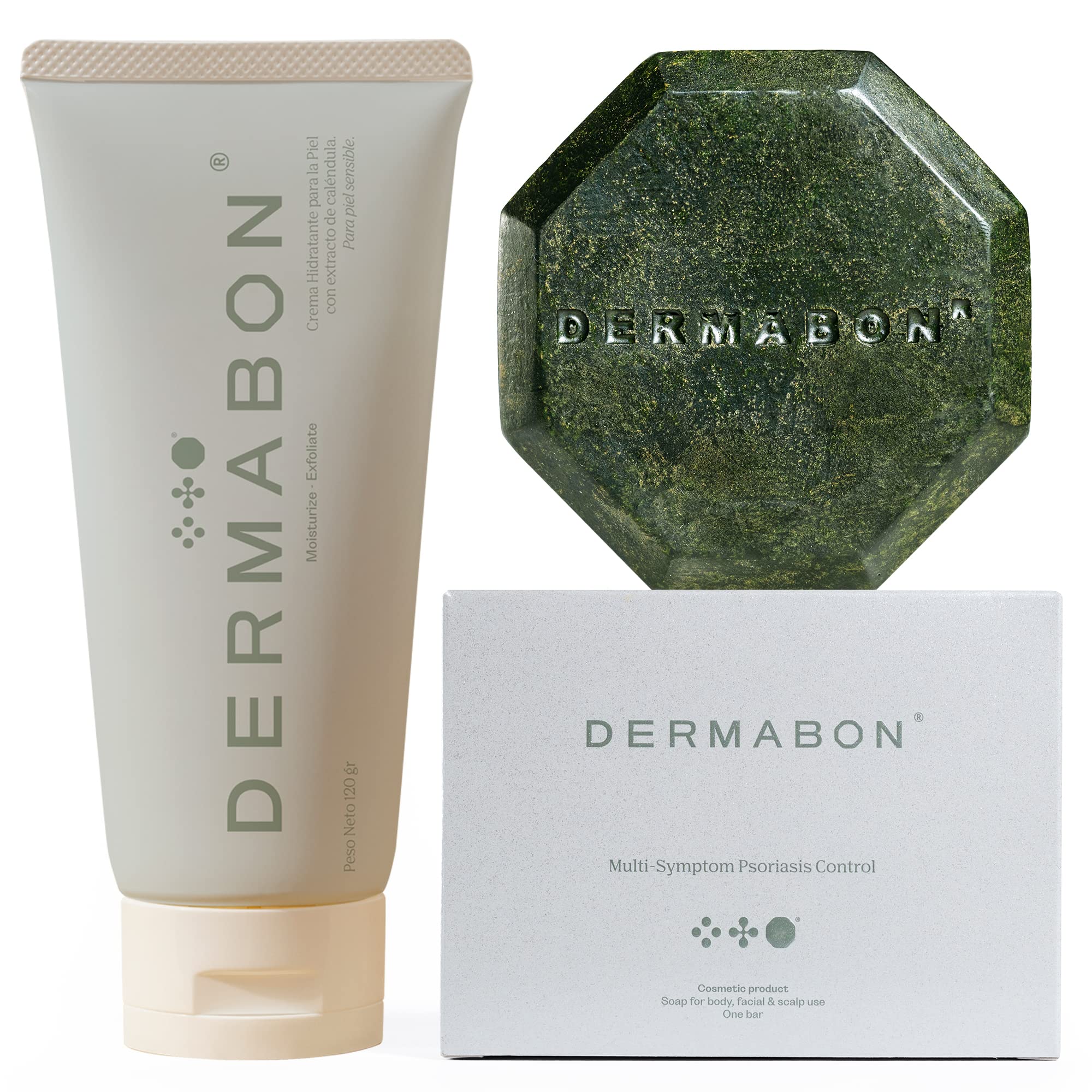 Dermabon Seborrheic Dermatitis Cream & Psoriasis Soap Bar Bundle ...