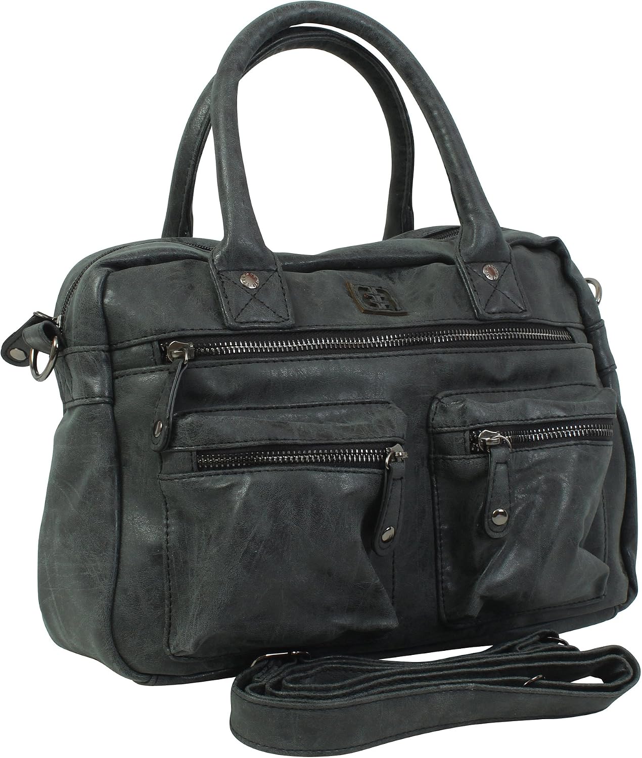 Enrico Benetti 66045 Jura Faux Leather Grab Handbag (Black): Amazon.co ...