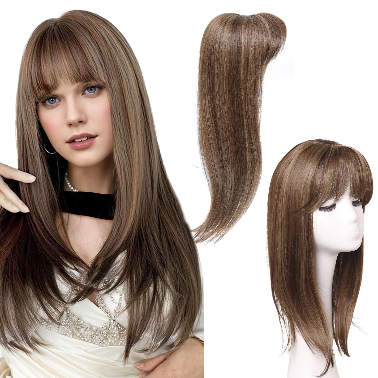 CROWN GUIDE Hair Toppers for Women with Thinning Hair Pieces 18 Inch ...