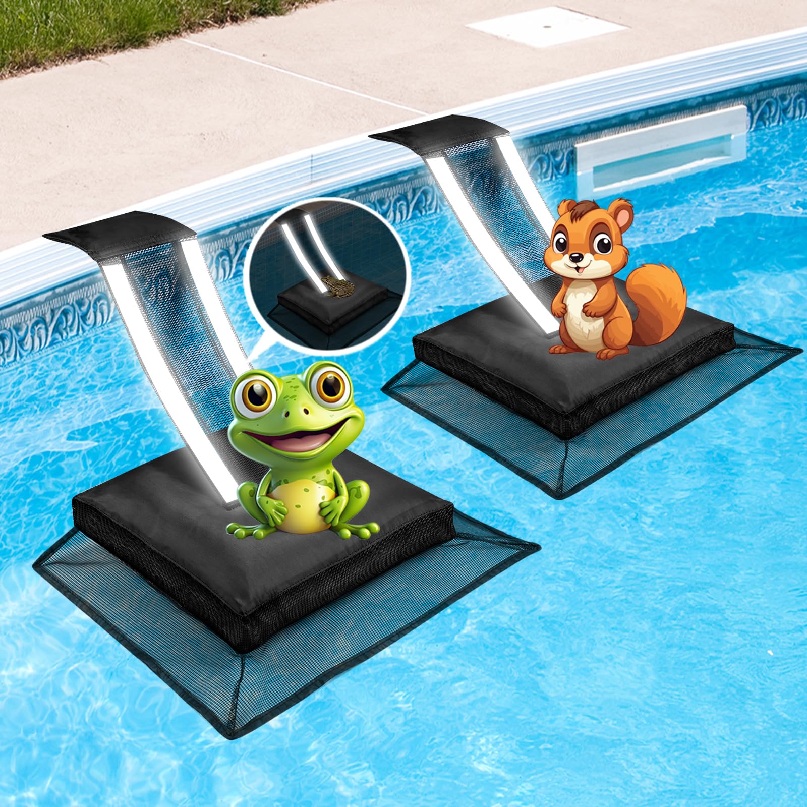 Mua HKZ 2 Pack Animal Saver Escape Ramp for Pool, Critter Frog Saving ...