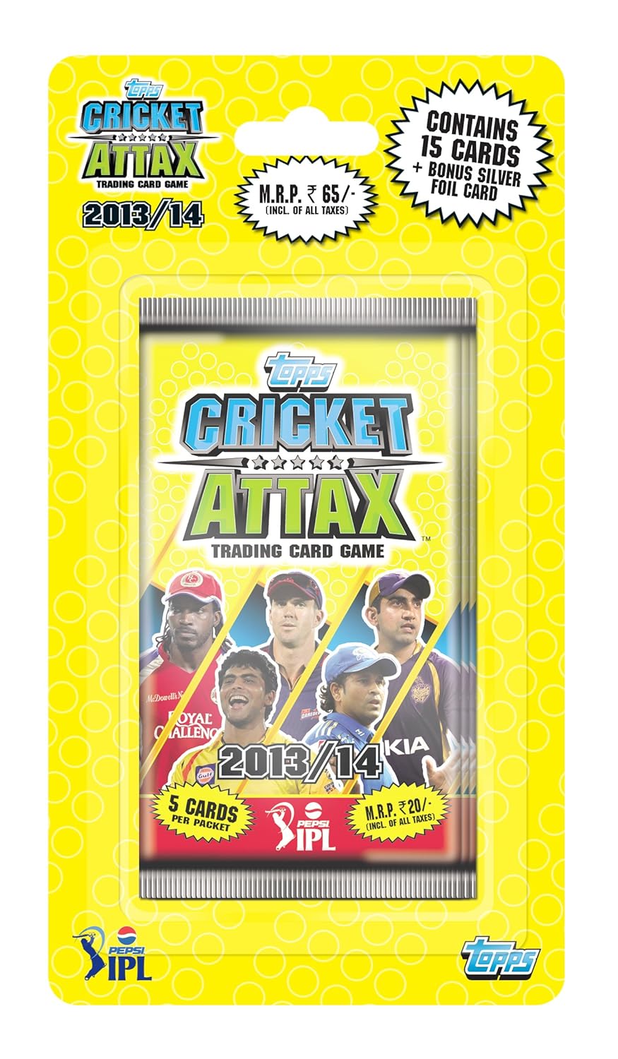 Buy Topps Cricket Attax IPL 2013 14 Blister Multi Color 3 Pack buy-topps-cricket-attax-ipl-2013-14-blister-multi-color-3-pack