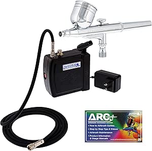 Amazon.com: Multi-purpose Airbrush Kit with Mini Compressor, Dual ...