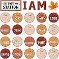 Amazon.com: Weekgrat Fall Orange Affirmation Station Bulletin Board Set ...