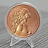 Lady Justice 1 oz .999 Pure Copper Round Bullion Coin in Capsule - COA ...