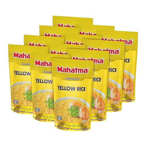 Mahatma Yellow Rice Mix, Long-Grain Rice, Stovetop or Microwave Rice ...