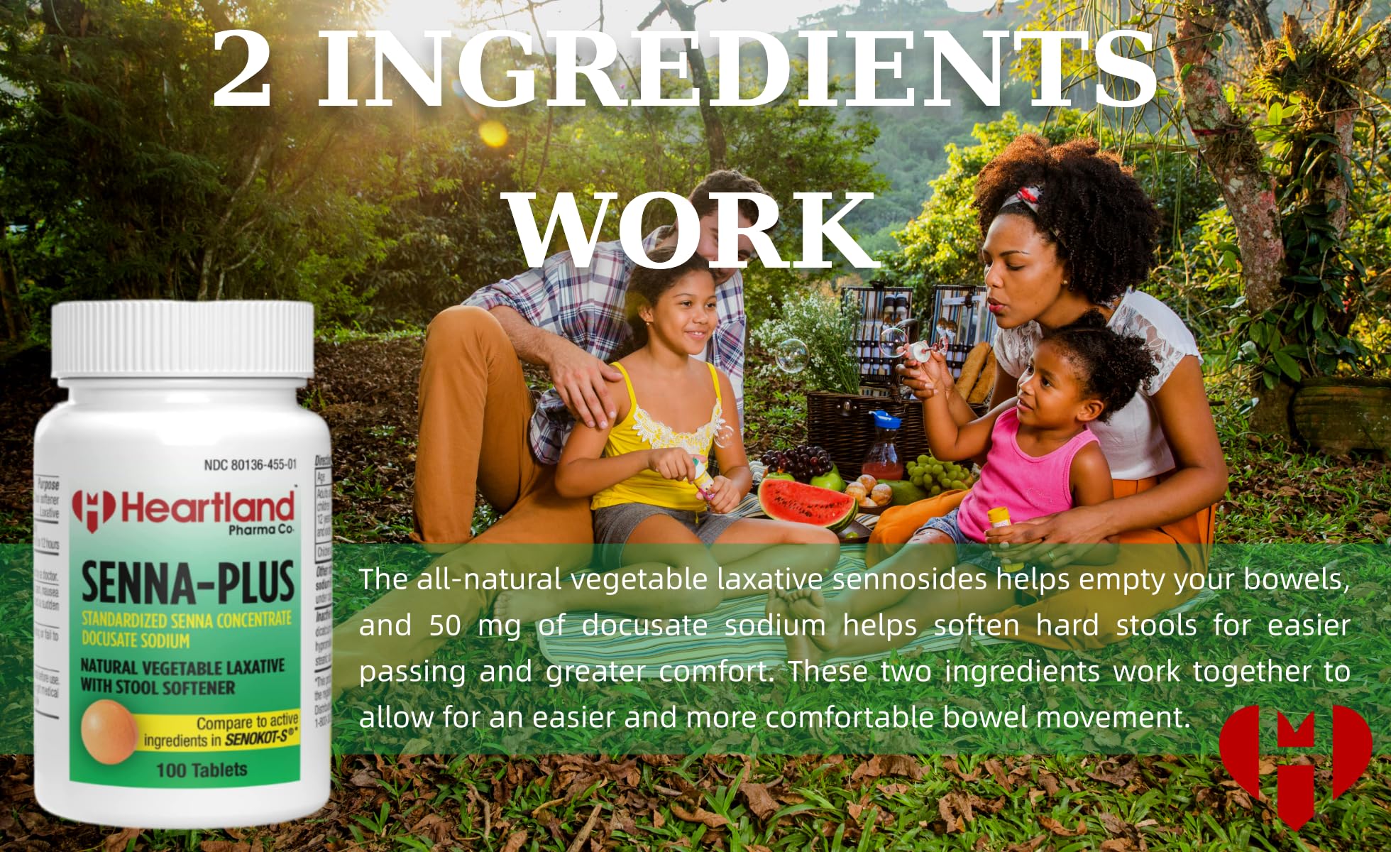 Mua Heartland Pharma Senna-Plus Natural Vegetable Laxative + Stool ...