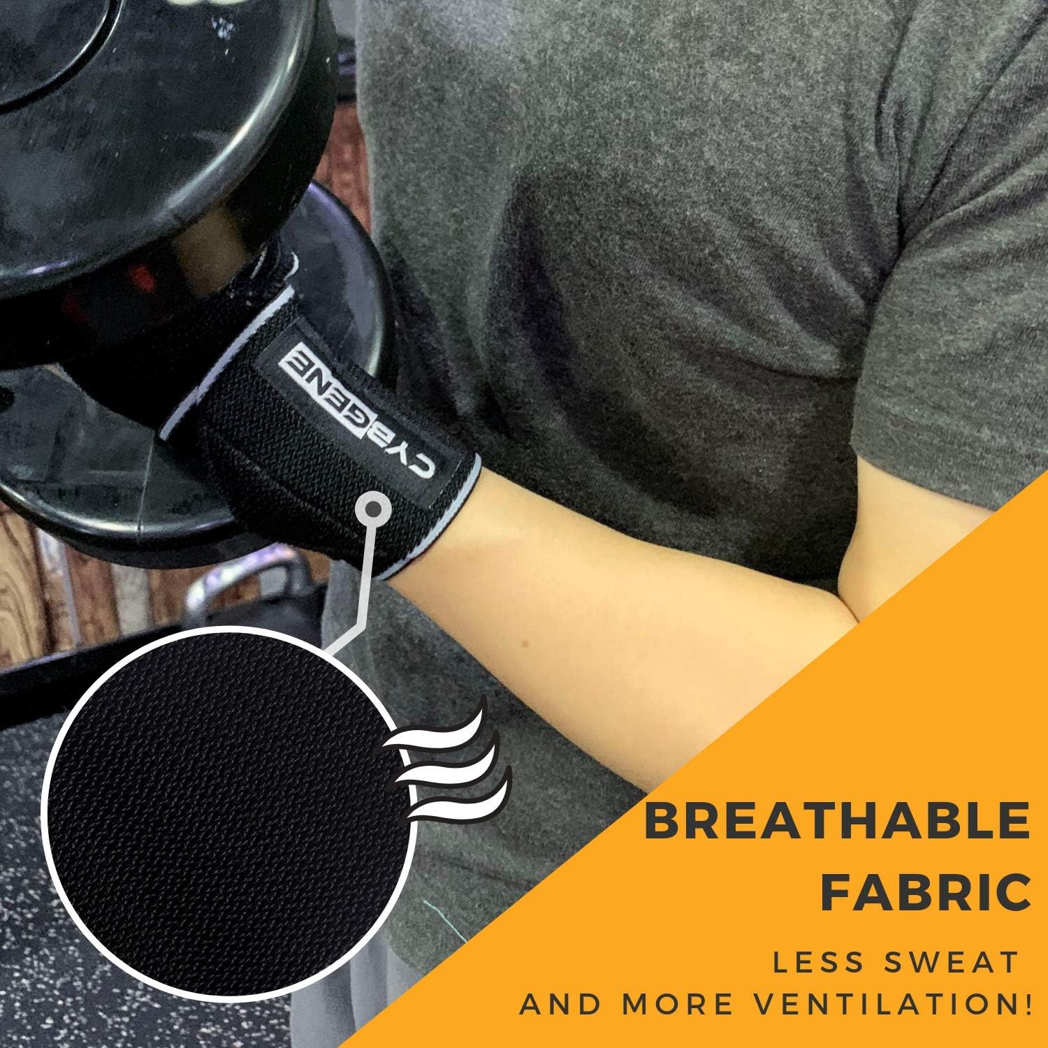 CybGene Wrist Wraps, Wrist Support Braces, for Crossfit, Weight Lifting ...