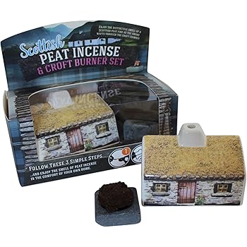 Amazon.com: Irish Turf Incense & Ceramic Cottage Irish Peat,Beige,: Home & Kitchen
