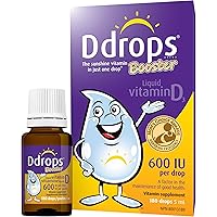 Ddrops Booster 600 IU 180 drops - Liquid Vitamin D3 Supplement for Kids ...
