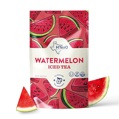 HTeaO Watermelon Black Tea – Texas-Style Flavored Iced Tea Bags for ...
