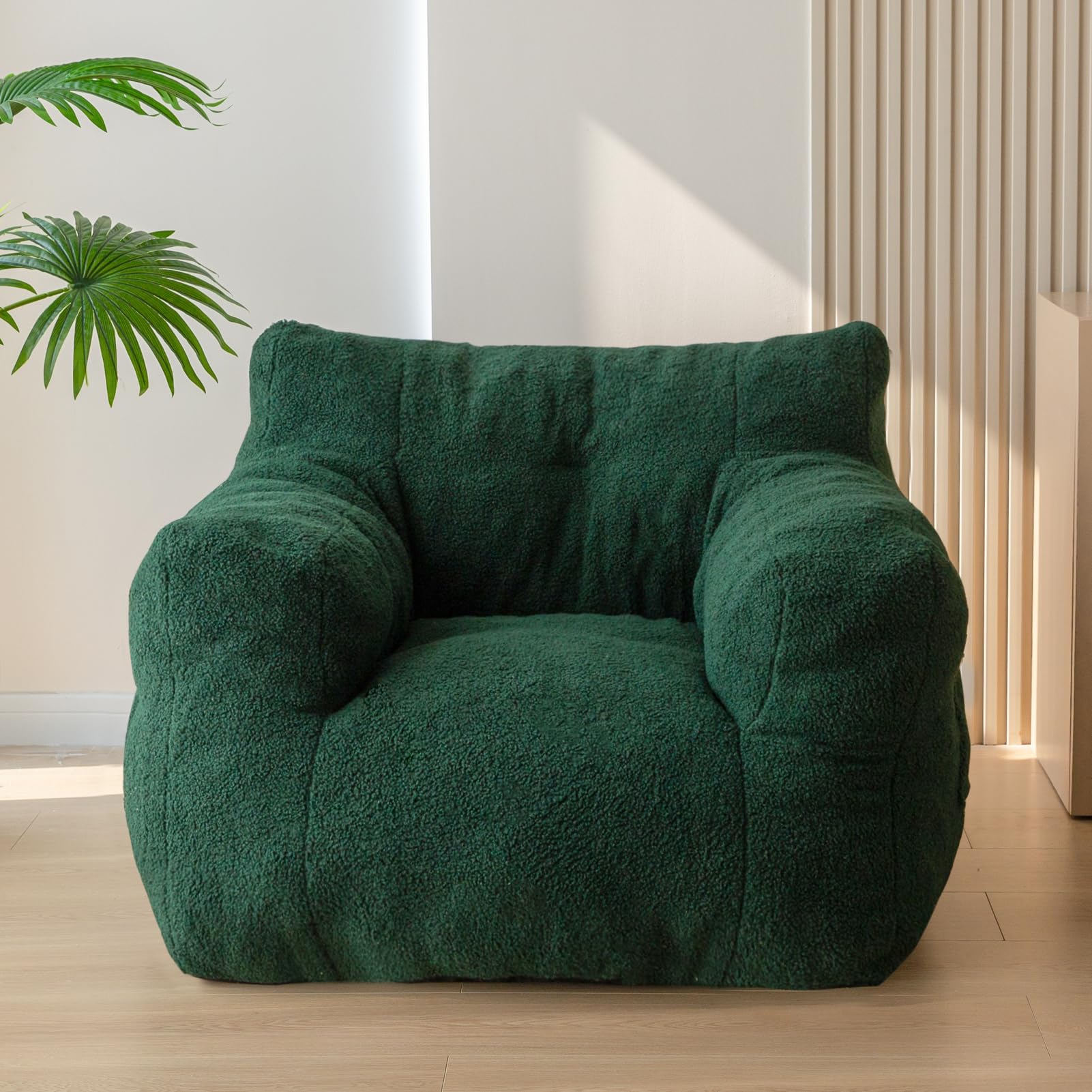Mua MAXYOYO Sherpa Bean Bag Chair, Boucle Tufted Bean Bag Couch, Living ...