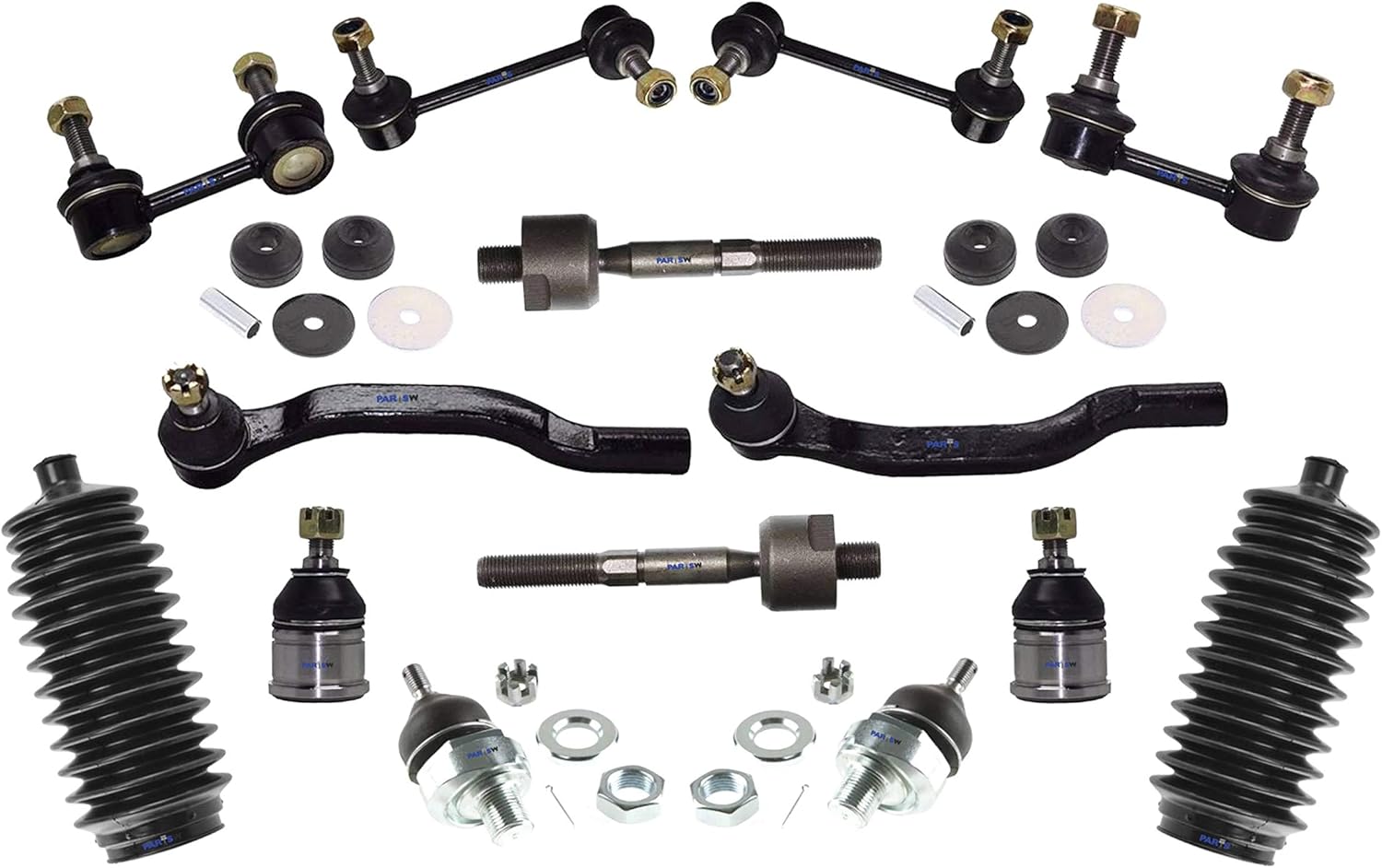 Amazon.com: PartsW 16 Pc Complete Suspension Kit for Honda Accord 1998 ...