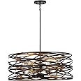 Minka Lavery Pendant Ceiling Lighting 4673-111 Vortic Flow, 6-Light 360 ...