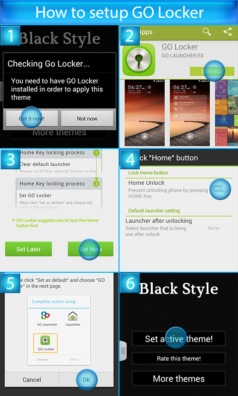 Black GO Locker Free:Amazon.com:Appstore for Android