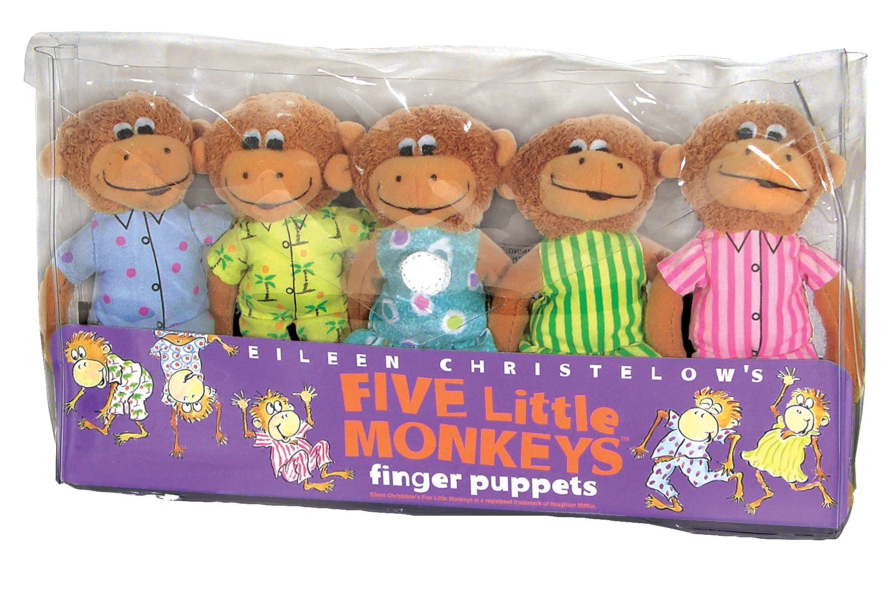 Mua MerryMakers Five Little Monkeys Finger Puppet Playset; 5 Stories: Five Little Monkeys ...