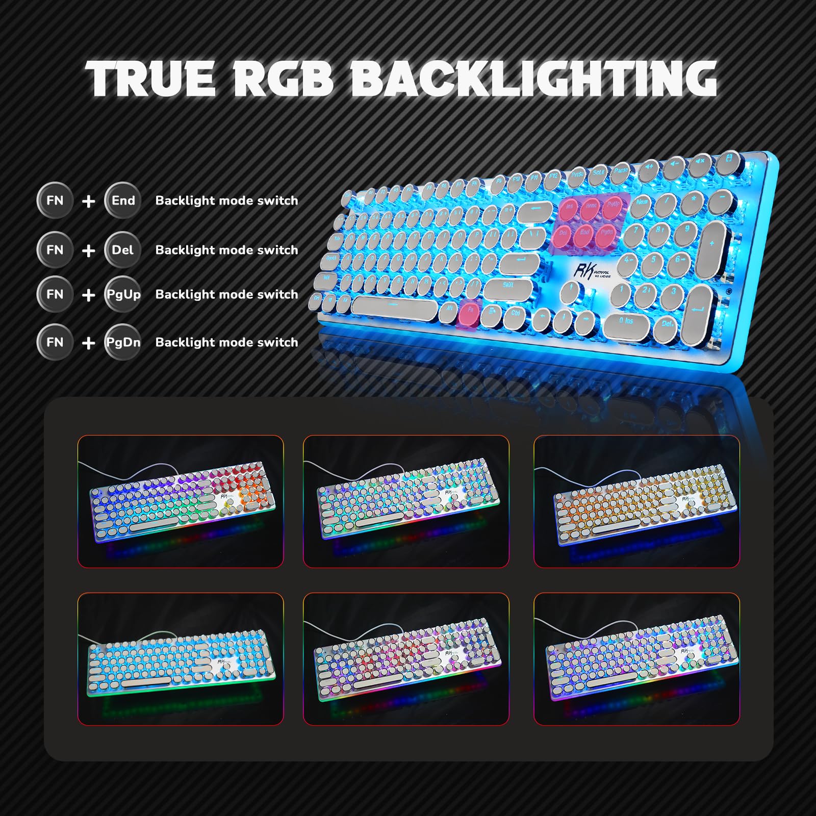 Mua RK ROYAL KLUDGE RK918 Wired Mechanical Keyboard, RGB Backlit Gaming ...