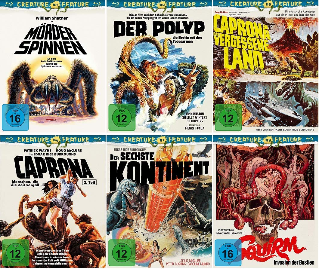 Creature Feature Collection 1+4+5+6+7+8 / Mörderspinnen, Der Polyp ...