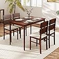 Amazon.com - GOFLAME 5-Piece Dining Table Set for 4, Farmhouse Wooden ...