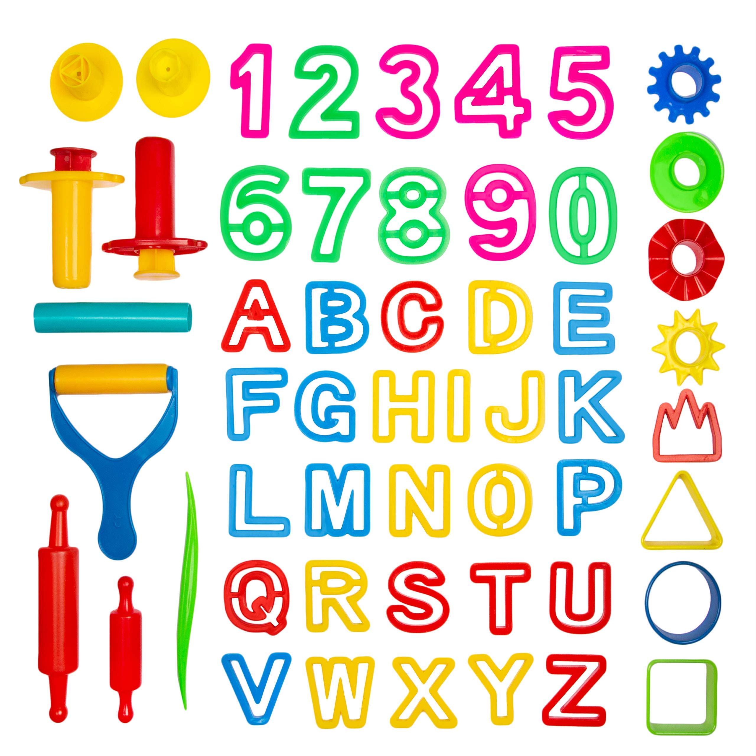 Mua Ultimate 45-Piece Play Dough Tool Kit: Numbers, Letters, Cutters ...