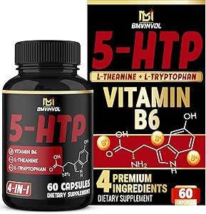 𝟓𝐇𝐓𝐏 Capsules with - 𝐕𝐢𝐭𝐚𝐦𝐢𝐧 𝐁𝟔, 𝐋-𝐓𝐡𝐞𝐚𝐧𝐢𝐧𝐞, 𝐋-𝐓𝐫𝐲𝐩𝐭𝐨𝐩𝐡𝐚𝐧 - 5HTP Extra ...