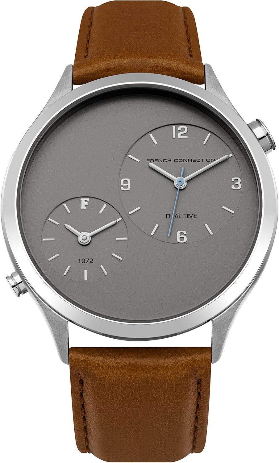 French Connection Men's Analogue Quartz Watch with Leather Strap ...