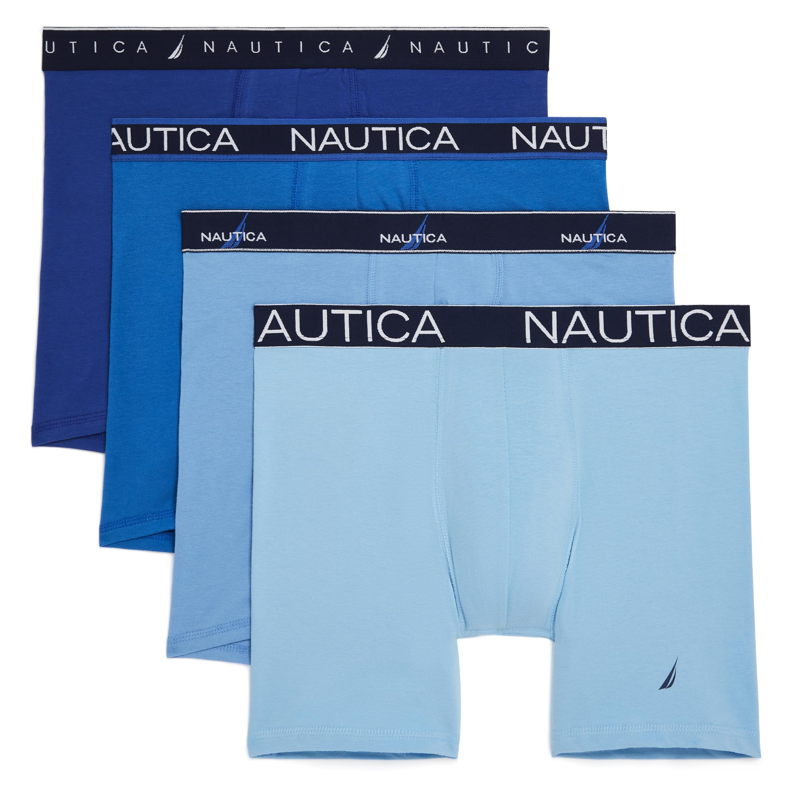 Nautica Men's 4 Pack Limited Edition Cotton Stretch Boxer Briefs, Surf ...