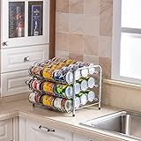 Sagler Chrome Stackable Can Organizer, Can Rack Holds up to 36 Cans ...
