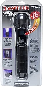 Brinkmann 809-3000-1 3 Watt LED Digital 2D Flashlight - Basic Handheld ...