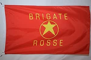 The Red Brigades Brigate Rosse Italy Historical Garage Basement Flag ...