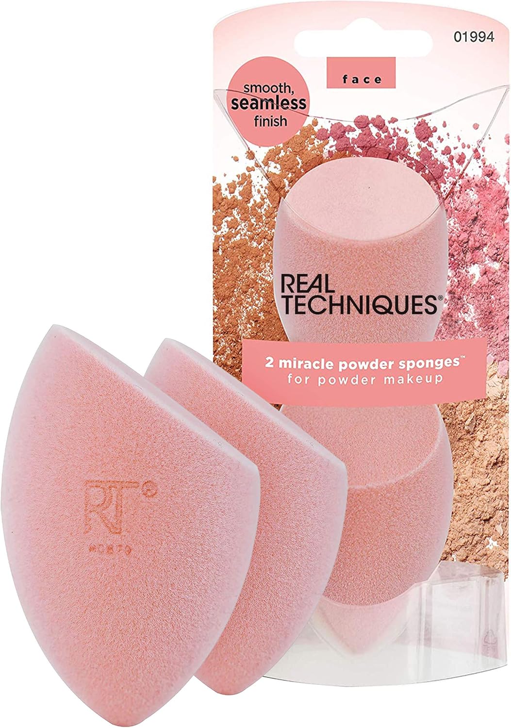 Real Techniques New Foam Technology Miracle Powder Sponge for Even ...