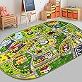 Amazon.com: Booooom Jackson Car Rug for Kids-Train Mat-Car Mat for Kids ...