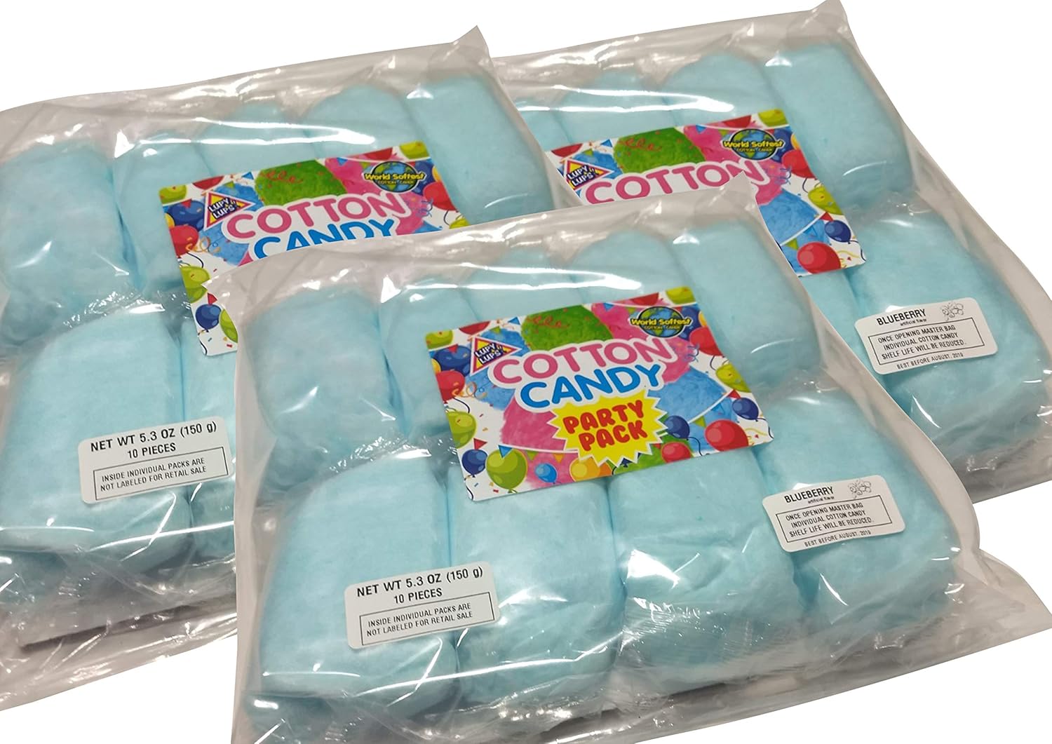 Amazon.com : Cotton Candy Blueberry Flavor 30 Pack : Grocery & Gourmet Food