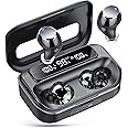 Amazon.com: Bluetooth 5.3 Wireless Earbuds with Deep Bass, 100H ...