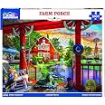 Amazon.com: White Mountain Puzzles - Farm Porch -1000 Piece Jigsaw ...