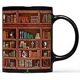 Amazon.com: 2IMT Library Bookshelf Mug Gifts For Book Lovers Women ...